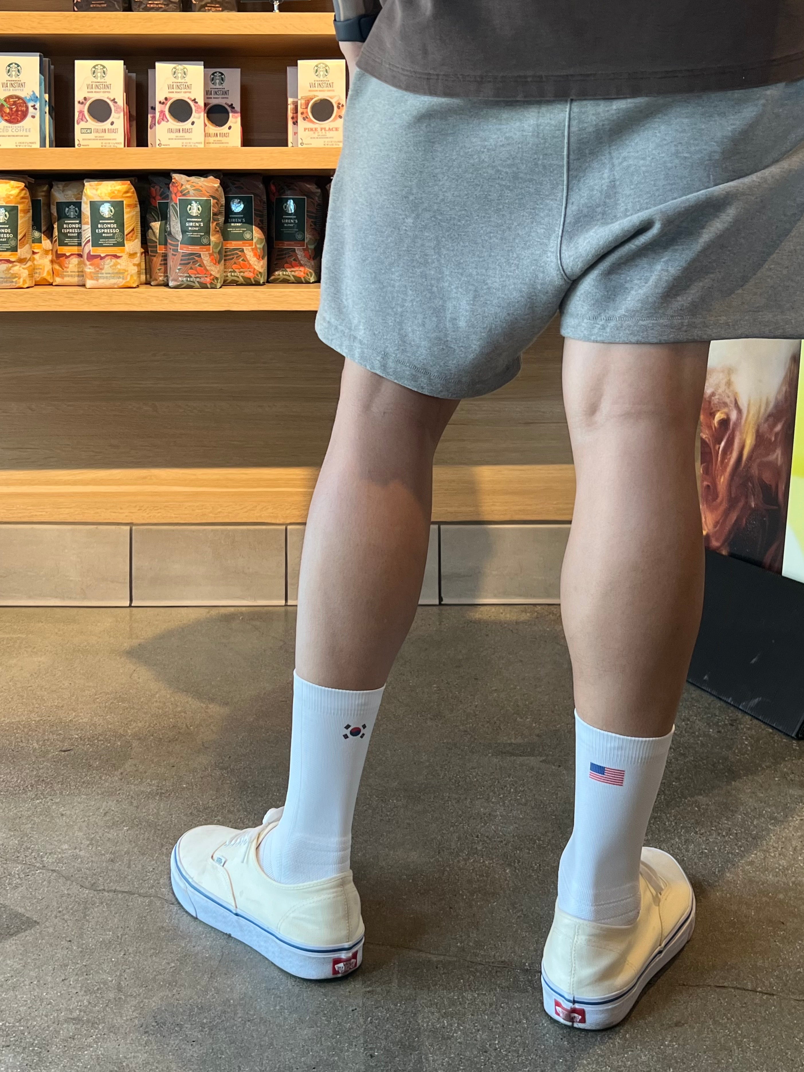 NATION PRINT CREW SOCKS – TANIS USA